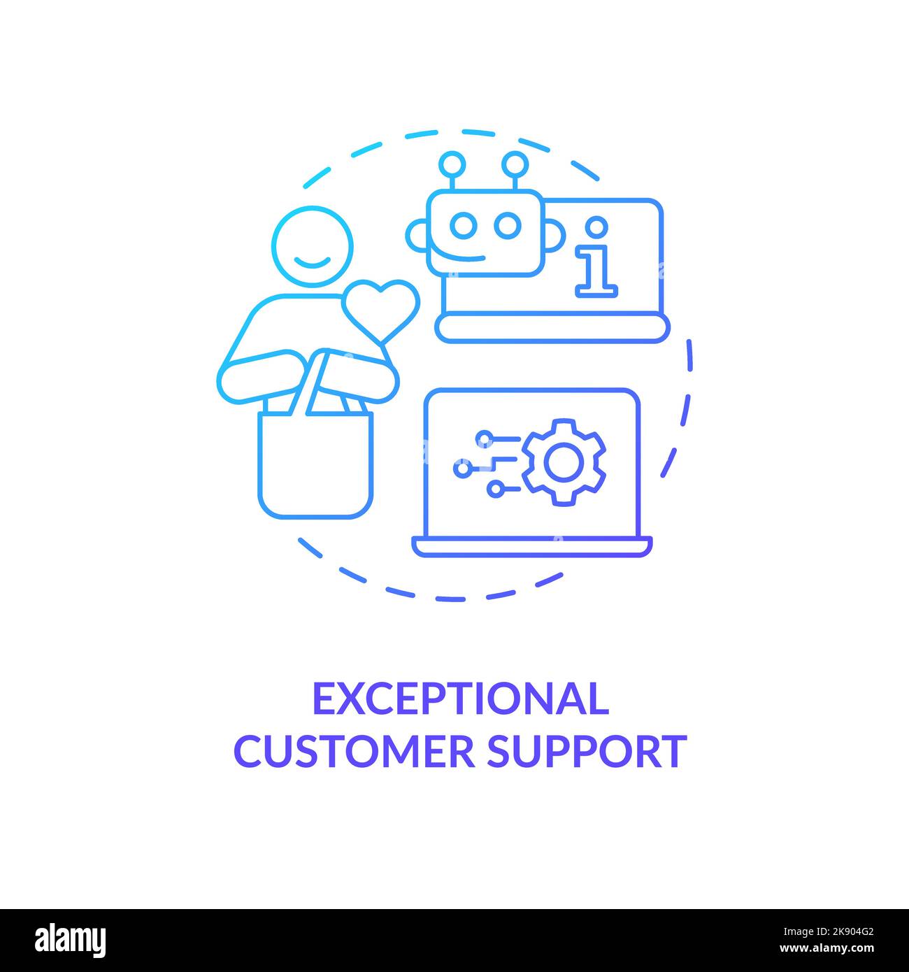 Customer experience automation Stock Vector Images - Alamy