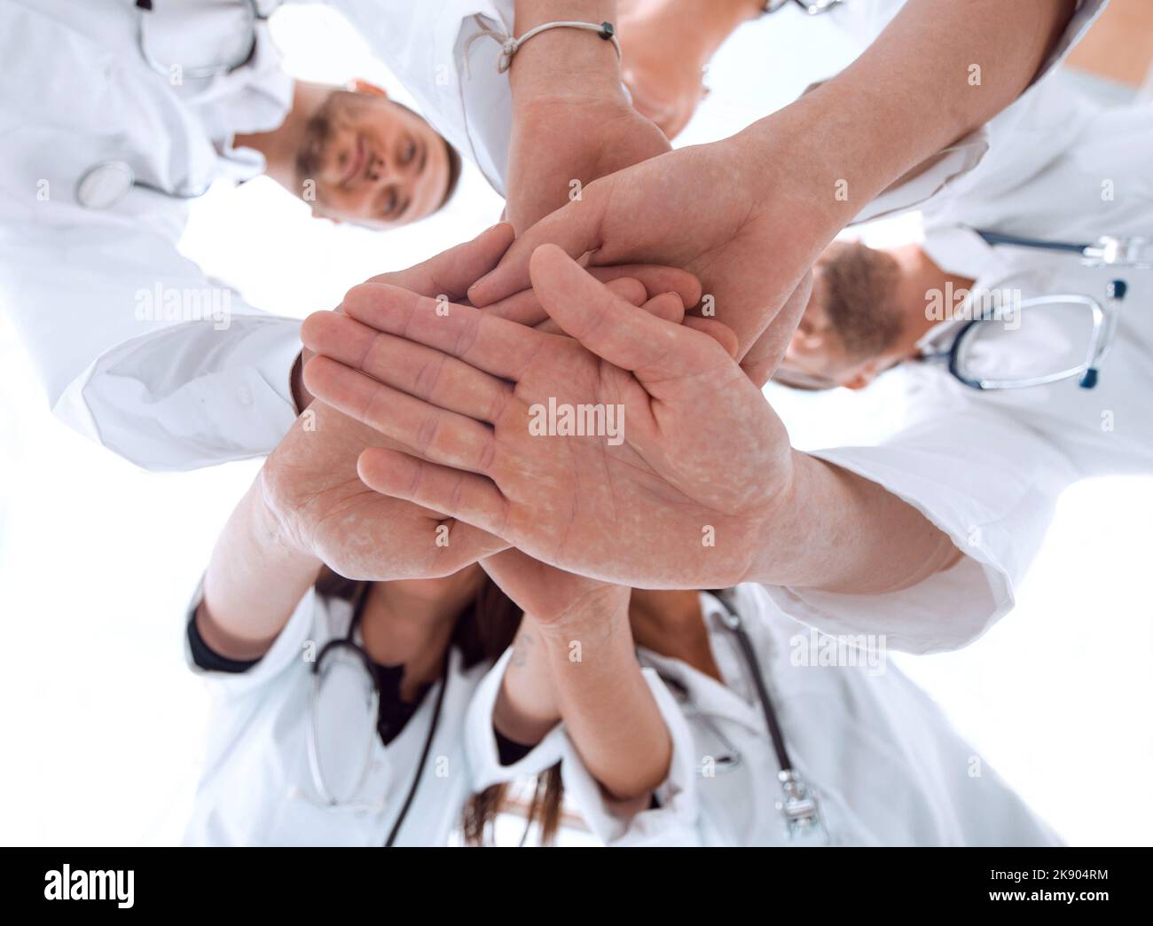 image of a group of diverse medical staff showing their unity Stock ...