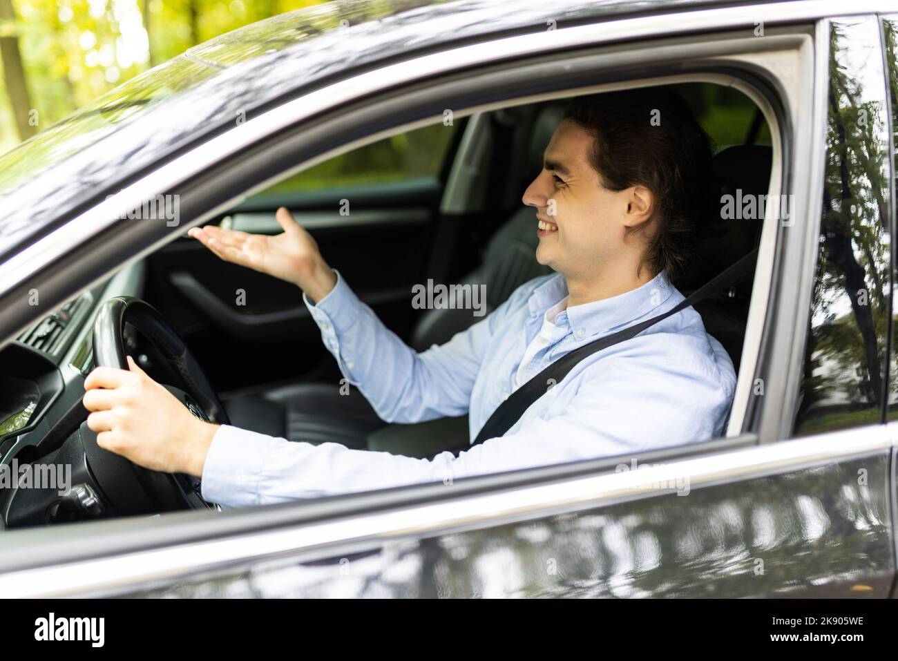 Angry man traffic jam hi-res stock photography and images - Alamy