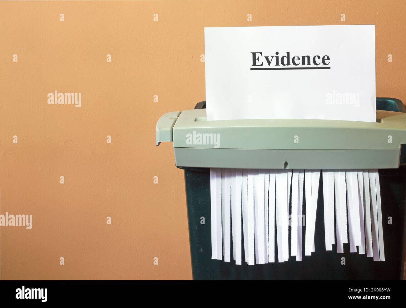 Shredding or destroying evidence. Stopping the truth from coming out ...