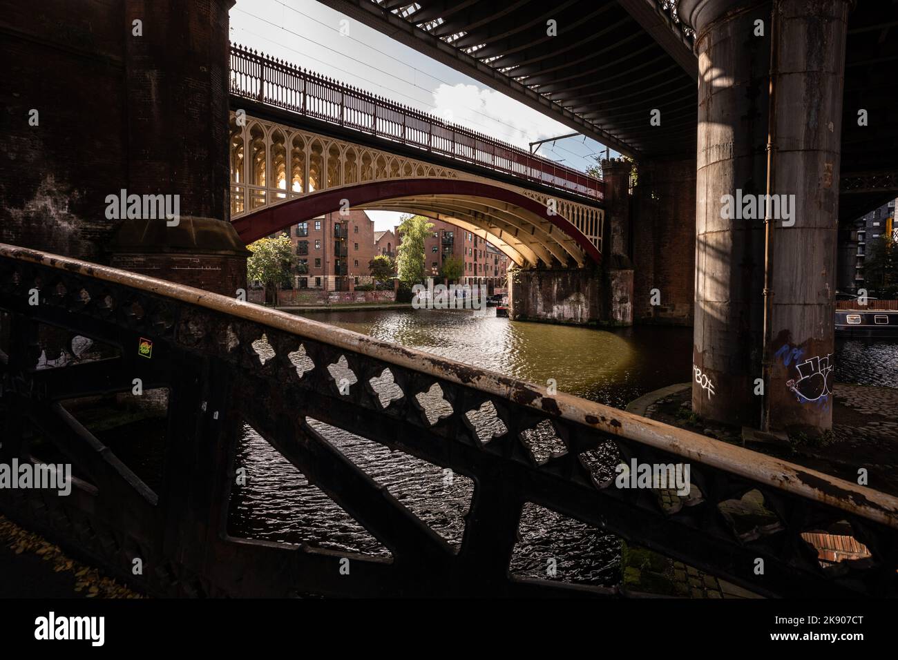 Castlefield in Manchester on the site of the old Roman fort, gatehouse ...