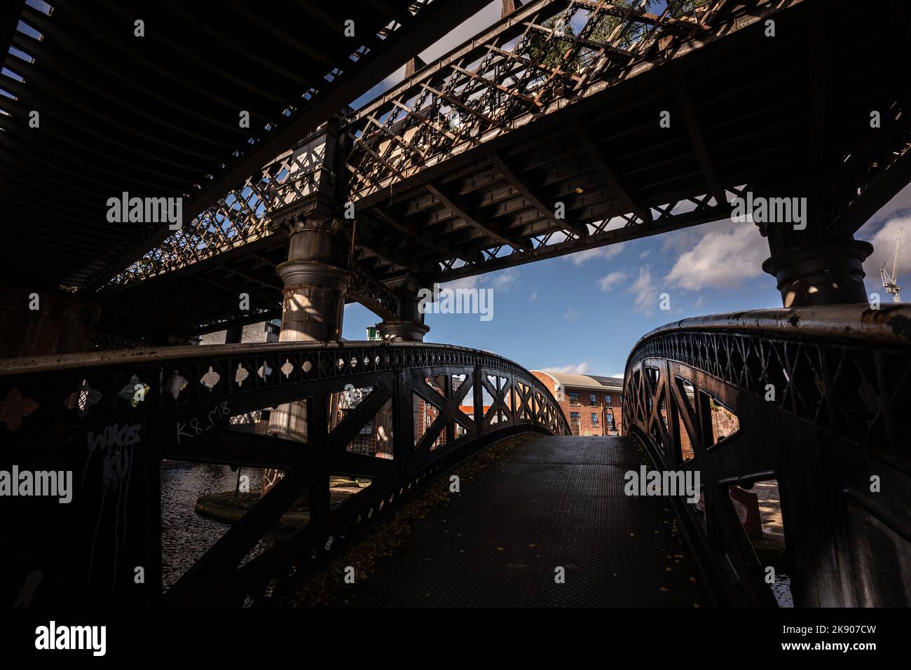 Castlefield in Manchester on the site of the old Roman fort, gatehouse ...