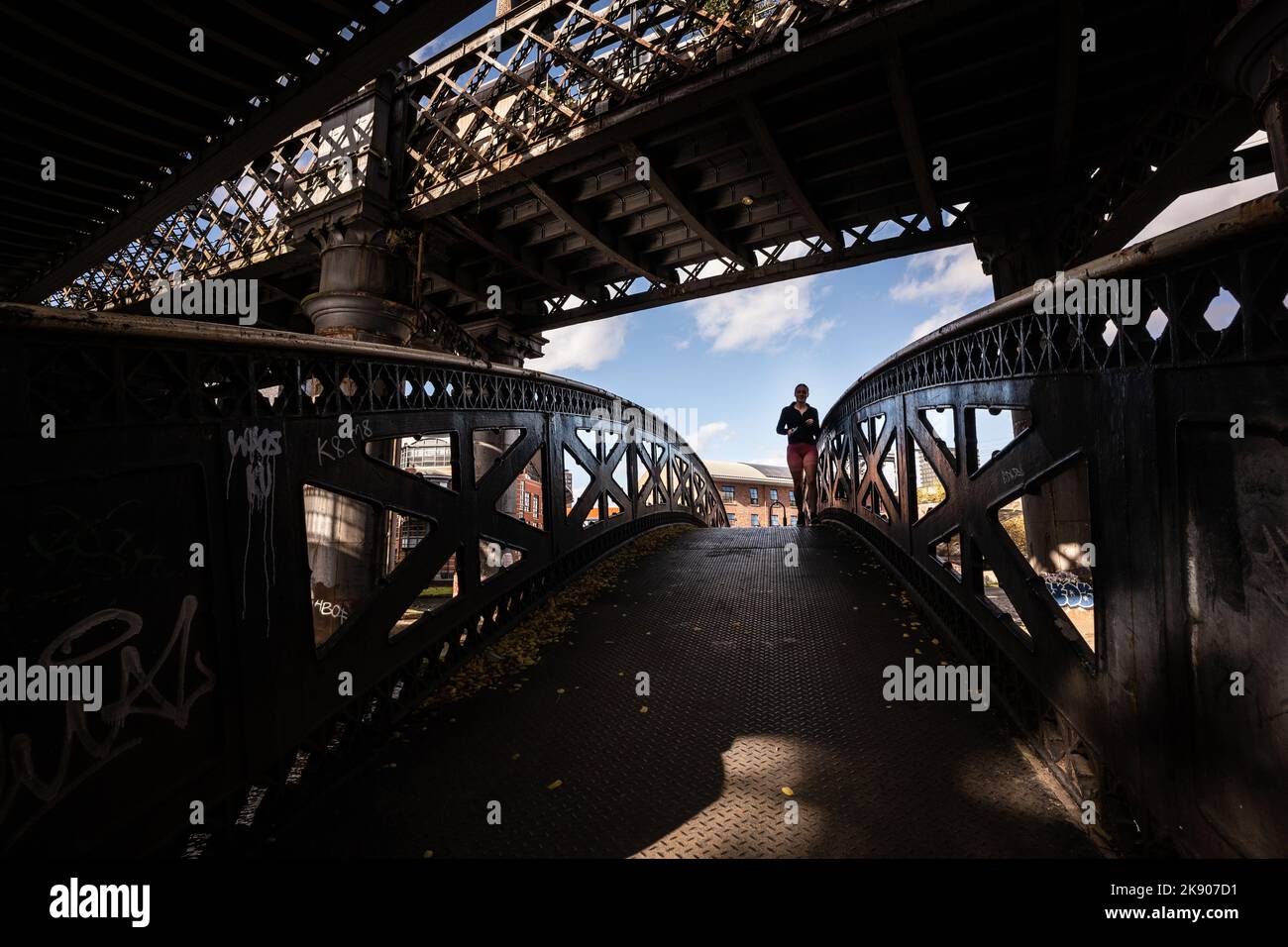 Castlefield in Manchester on the site of the old Roman fort, gatehouse ...