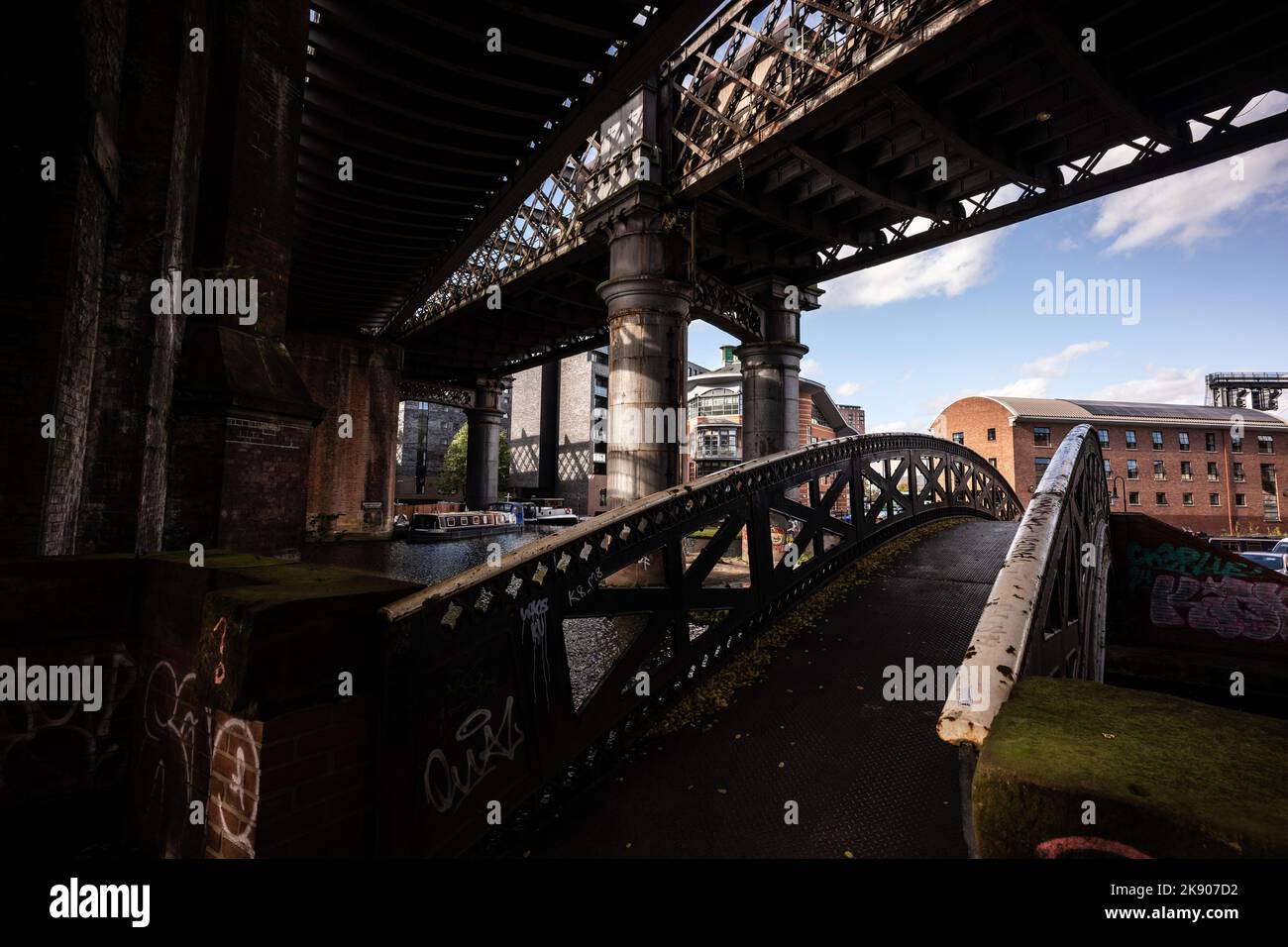Castlefield in Manchester on the site of the old Roman fort, gatehouse ...