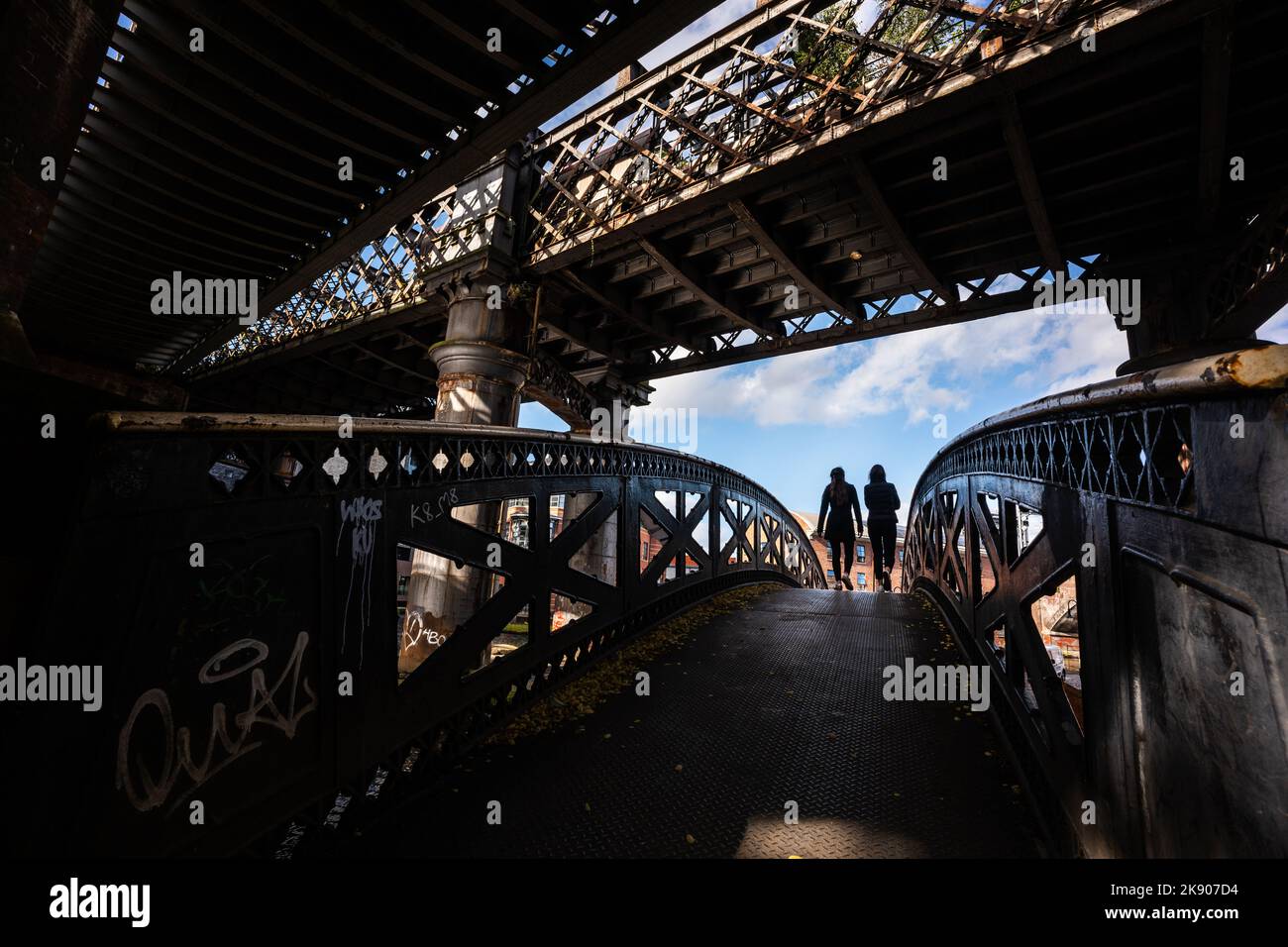 Castlefield in Manchester on the site of the old Roman fort, gatehouse ...