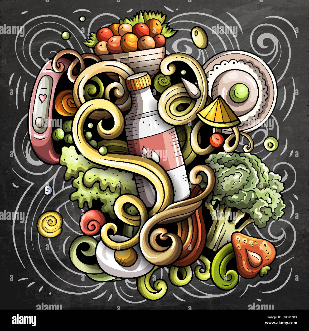 Menu board calories Stock Vector Images - Alamy