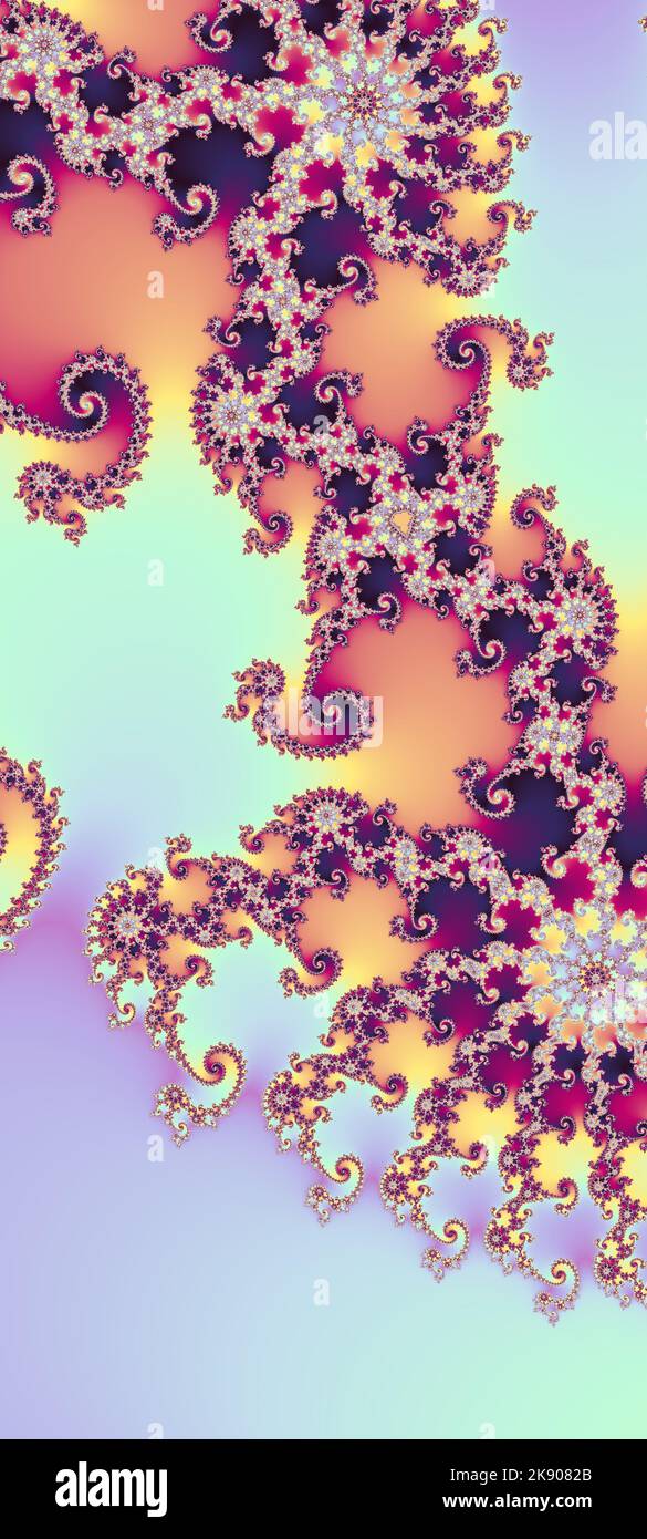 Abstract Computer generated Fractal design. A fractal is a never-ending ...