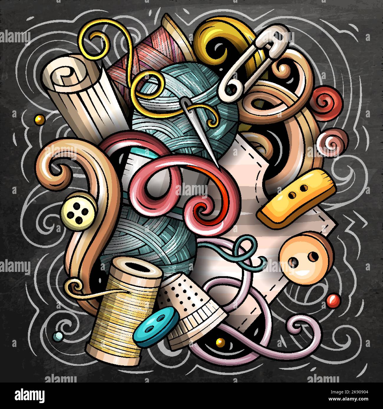 Handmade cartoon vector illustration Stock Vector Image & Art - Alamy