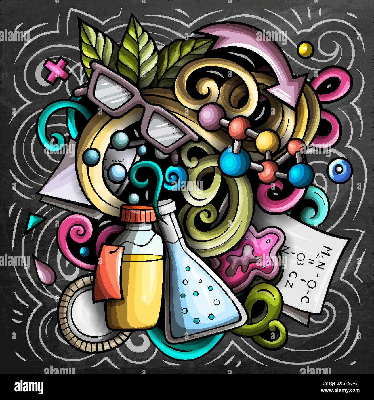 Science cartoon vector doodle design Stock Vector Image & Art - Alamy