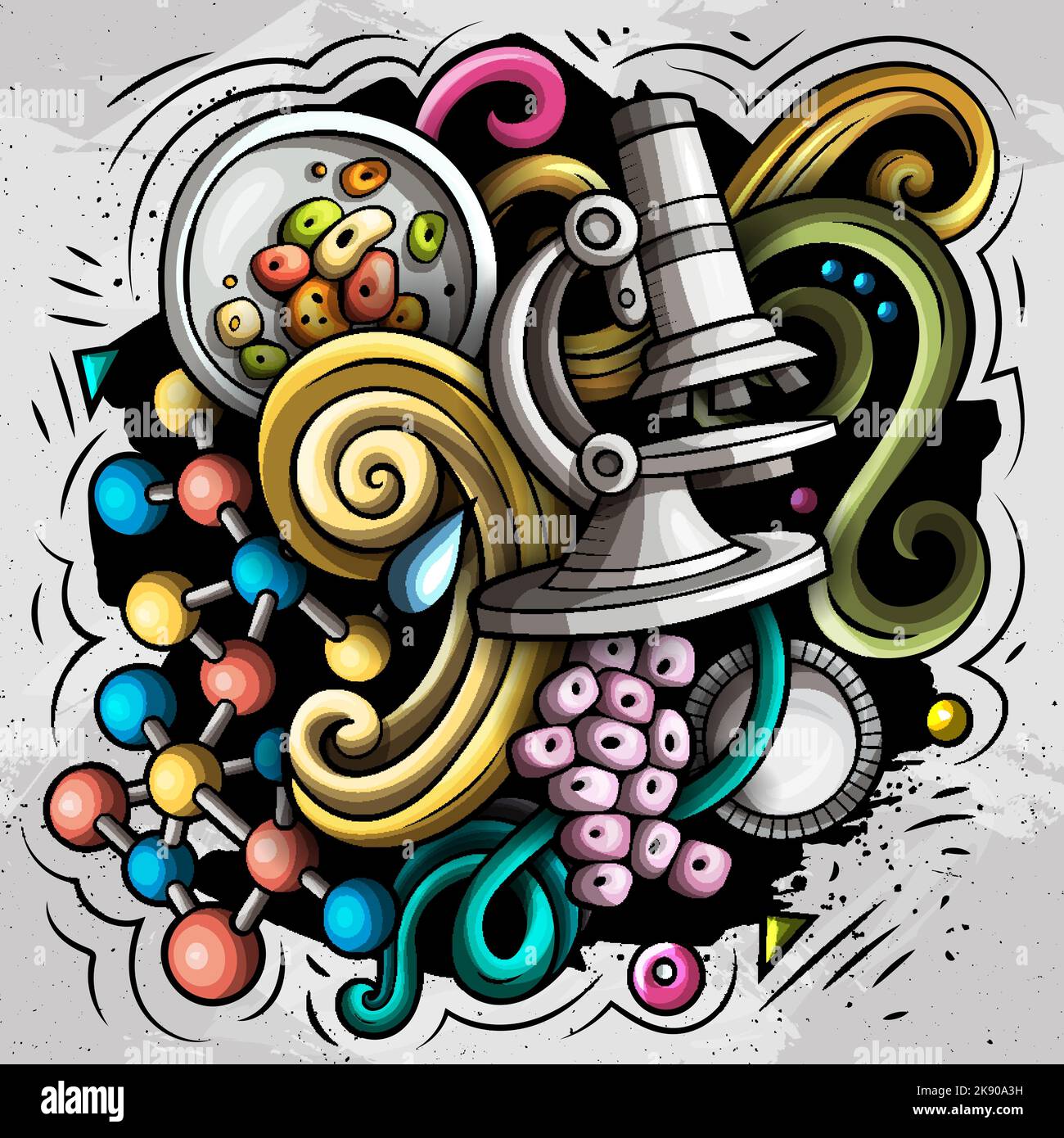 Science cartoon vector doodle design Stock Vector Image & Art - Alamy