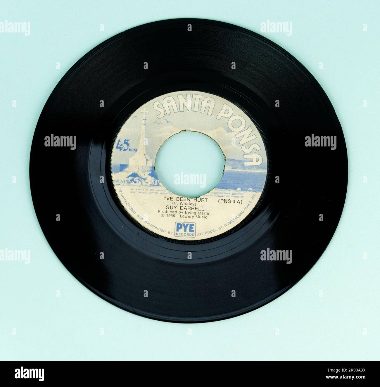 Northern Soul single "I've Been Hurt" by Guy Darrell on the Pye label, 7" vinyl 45rpm disc Stock ...