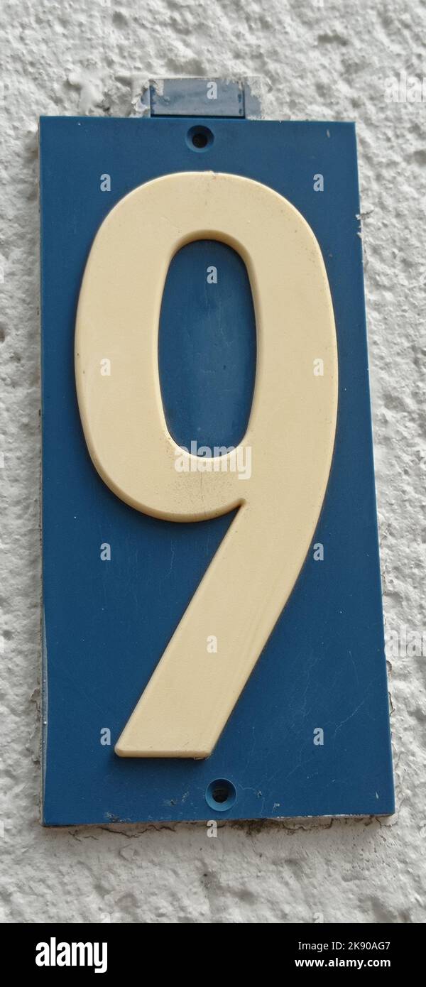 Chiffre 9 hi-res stock photography and images - Alamy