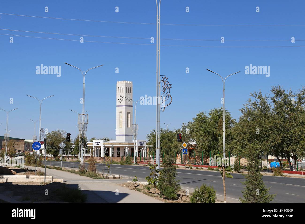 Muynak Times Clocktower, Moynaq, Karakalpakstan Autonomous Republic ...
