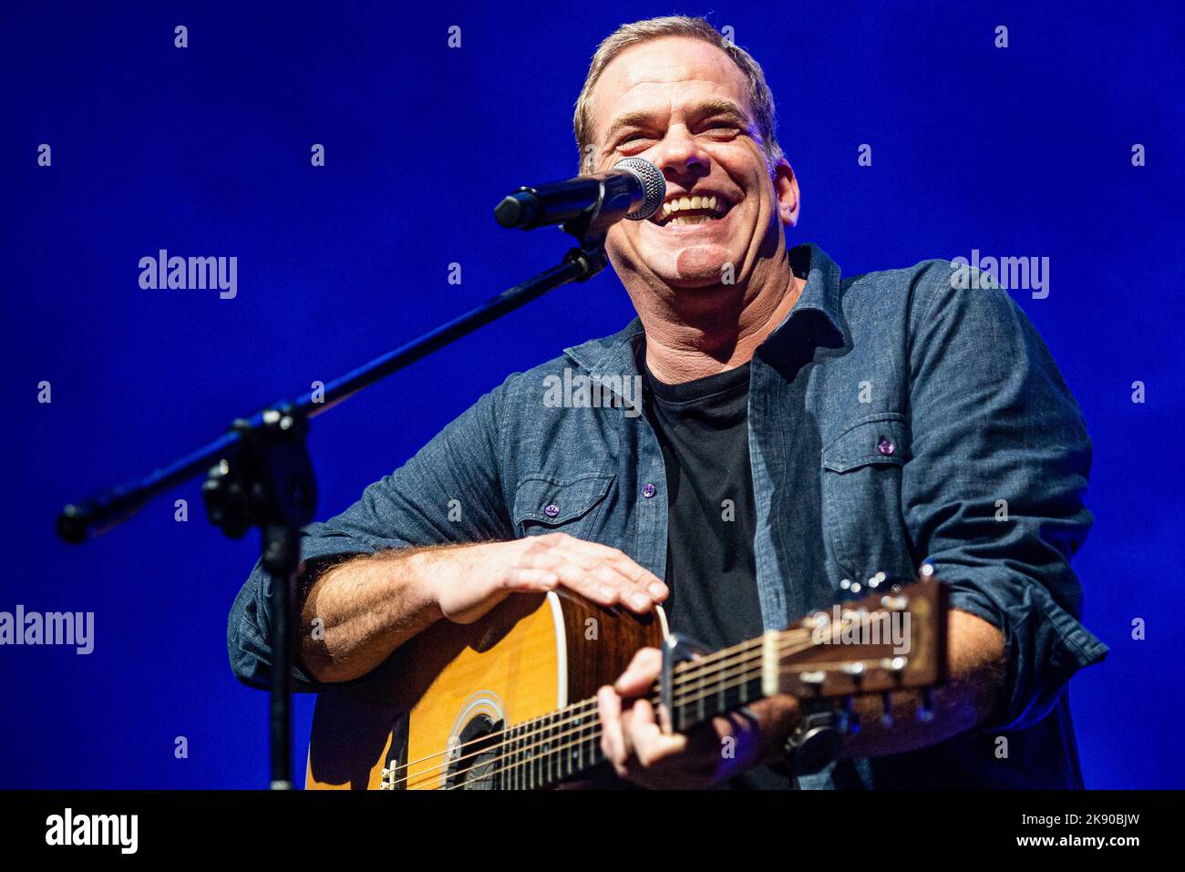 Garou (Pierre Garand) performs live on stage during his concert at the ...