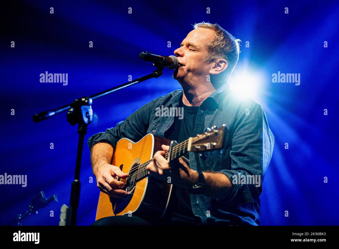Garou (Pierre Garand) performs live on stage during his concert at the ...