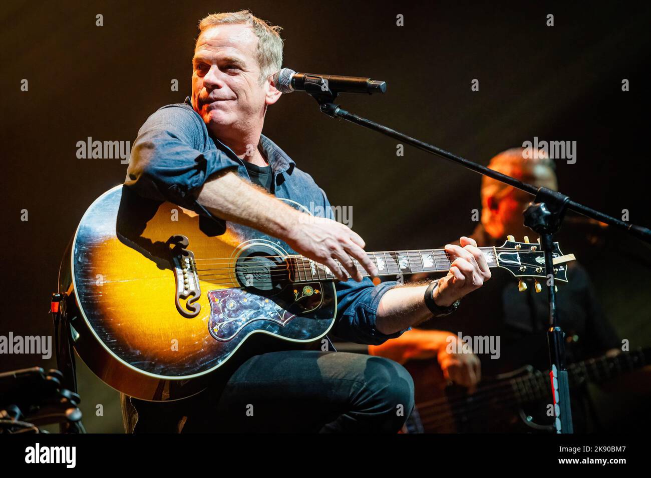 Garou (Pierre Garand) performs live on stage during his concert at the ...