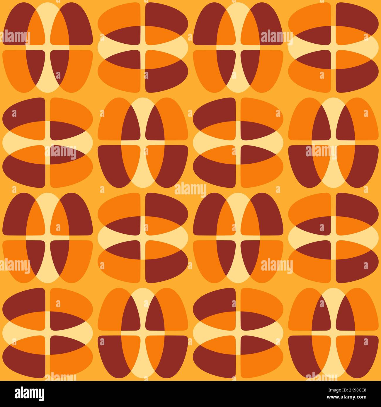 Simple and elegant rounded abstract ornament will decorate any surface ...