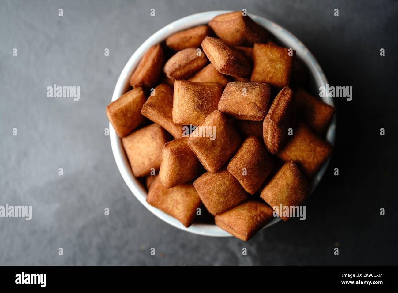 Homemade Shakarpara or Shankarpali - Diwali snacks, selective focus ...