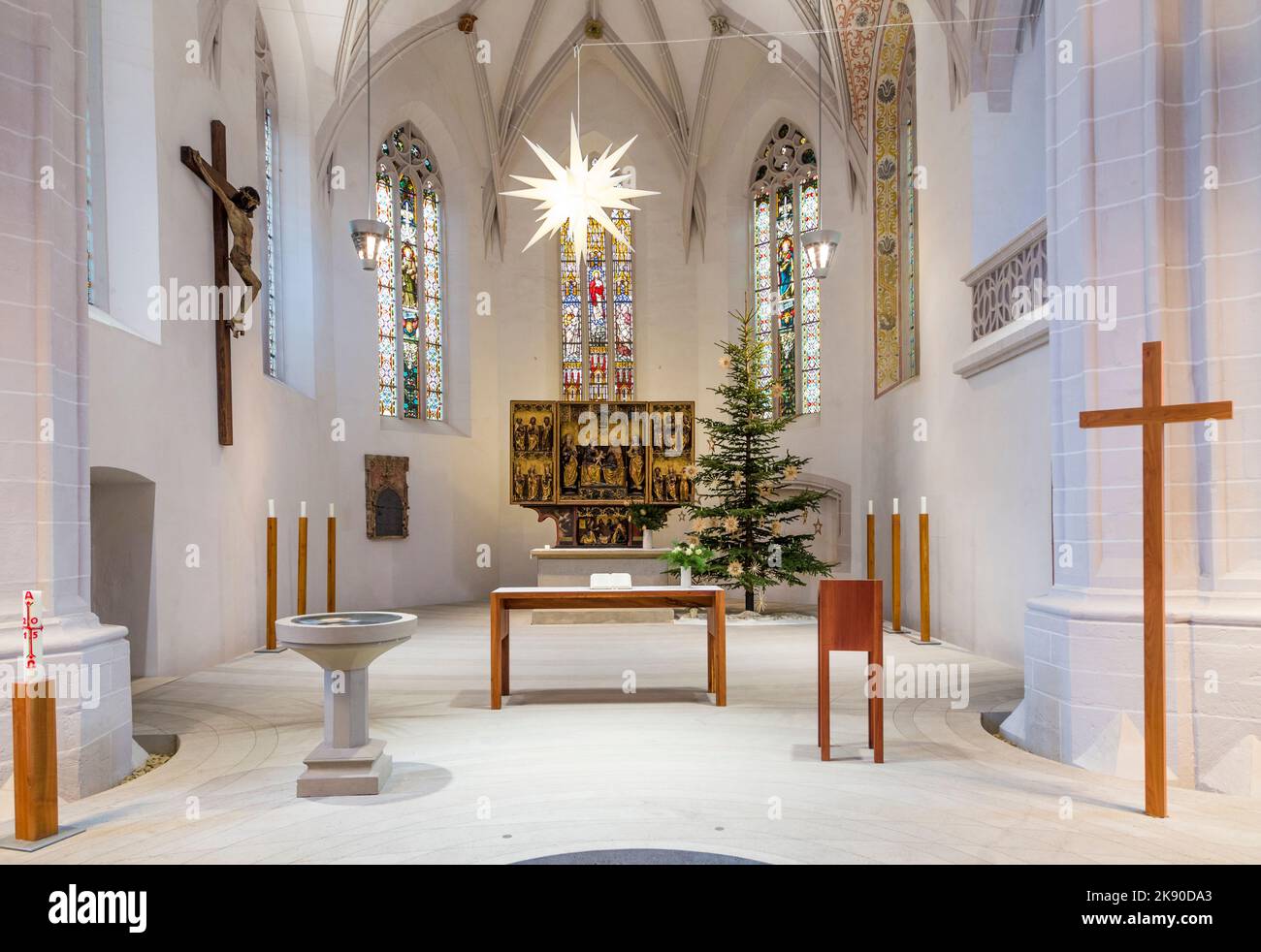 EISLEBEN, GERMNANY - JAN 16, 2016: inside famous St. Petri - Pauli ...