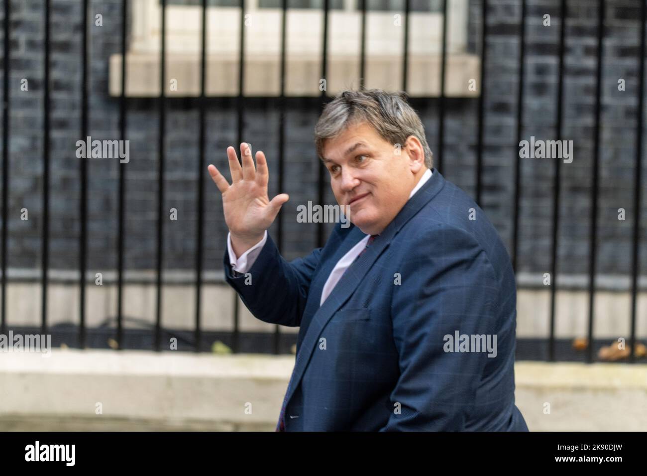London, UK. 25th Oct, 2022. Kit Malthouse, Education Secretary, arrives ...