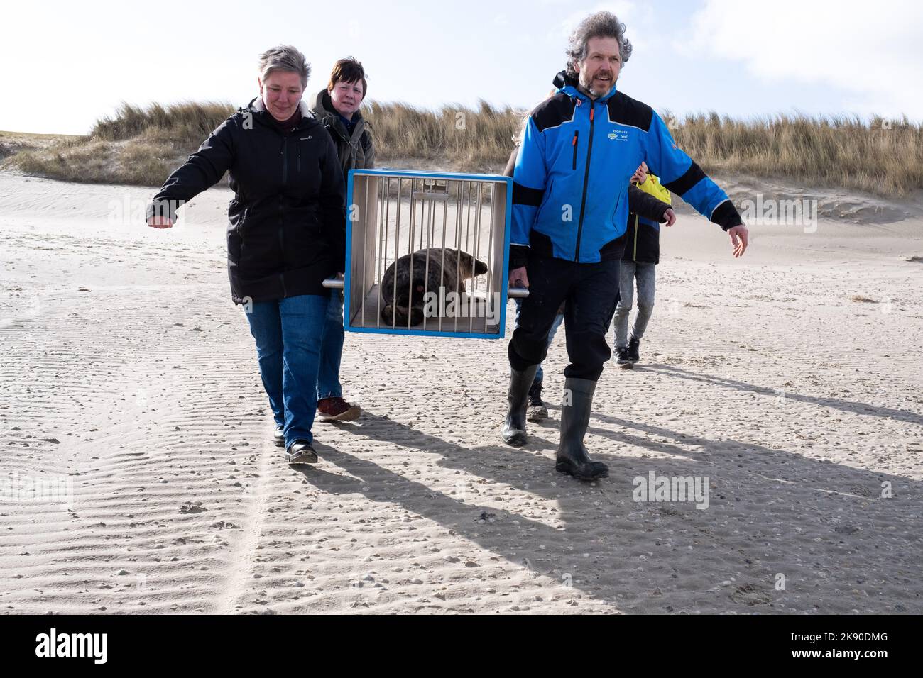 The Netherlands, Texel, 2022-02-25. Ecomare is a Dutch oceanographic ...