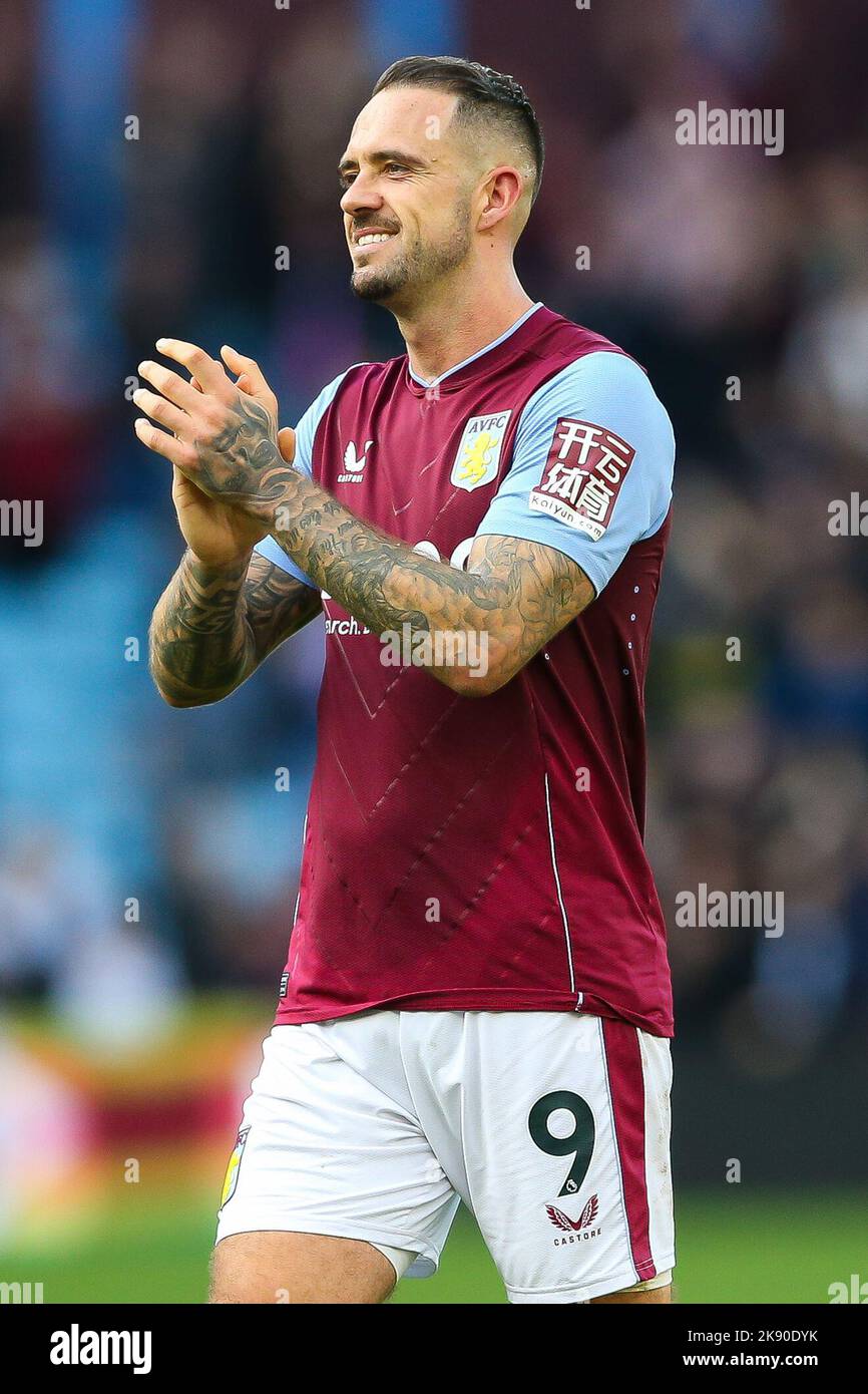 Aston Villa's Danny Ings applauds the fans after the Premier League ...
