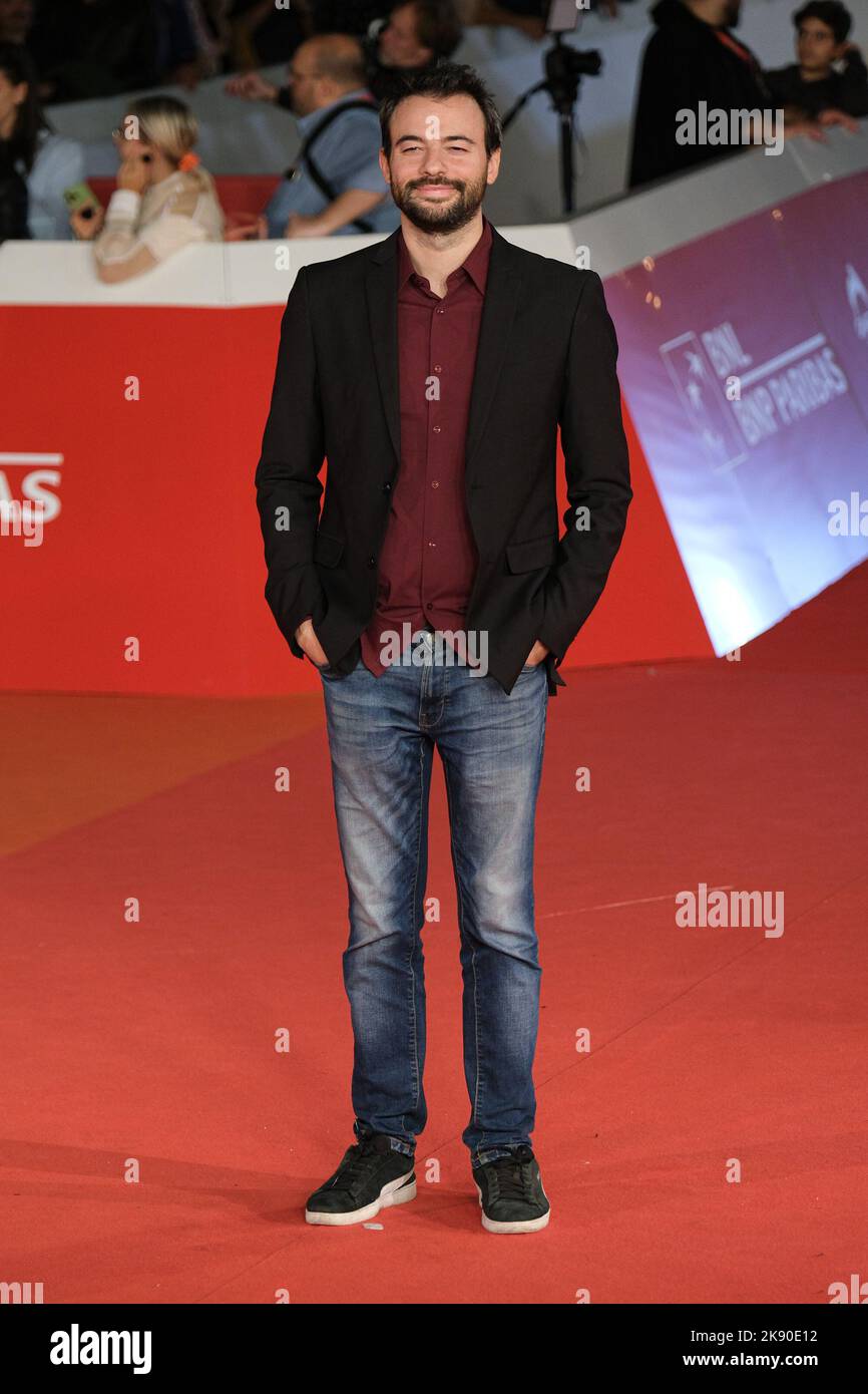 (10/22/2022) Stefano Rapone for "Sono Lillo" film on red carpet during ...
