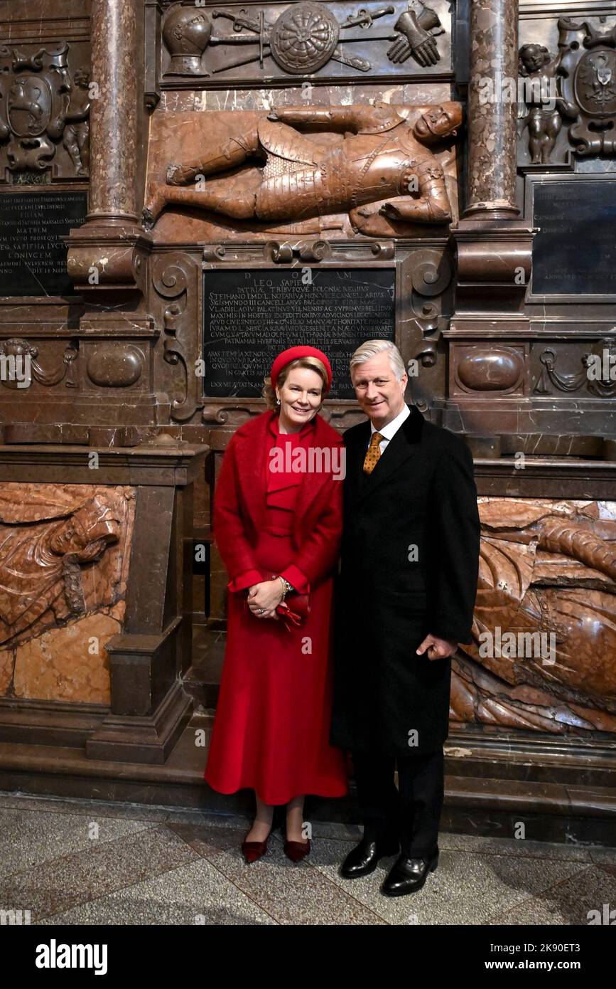 Queen Mathilde of Belgium and King Philippe - Filip of Belgium pictured ...