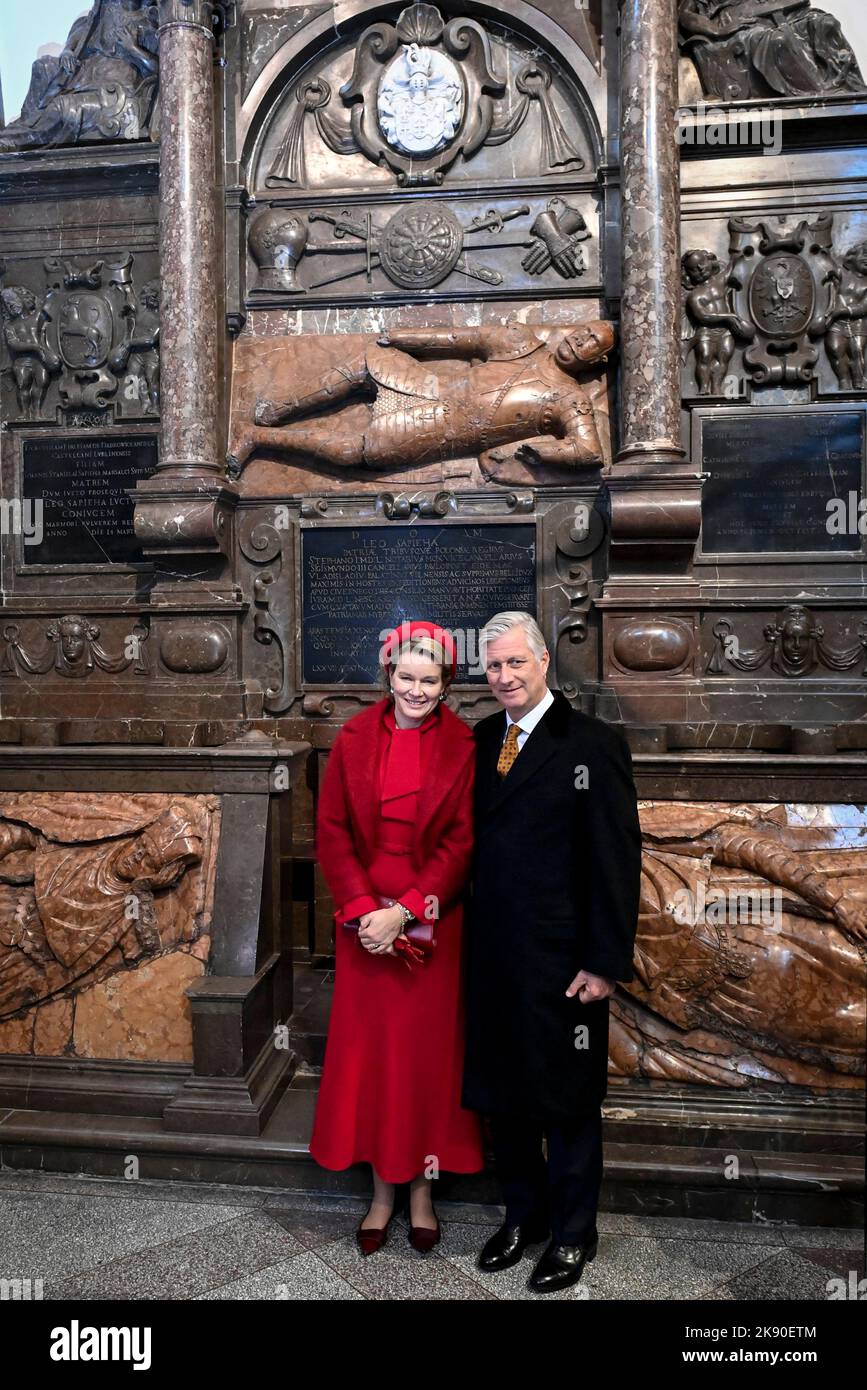 Queen Mathilde of Belgium and King Philippe - Filip of Belgium pictured ...