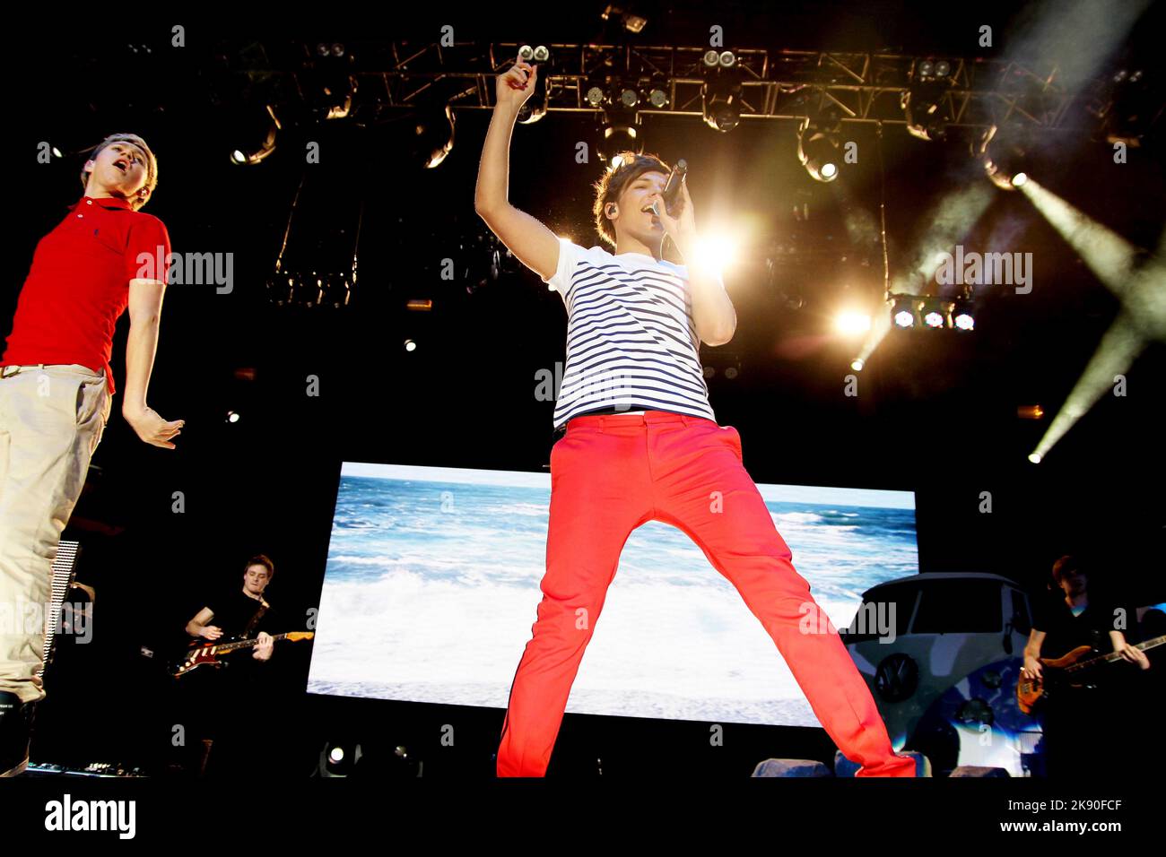 One Direction performing at the Bournemouth International Centre ...