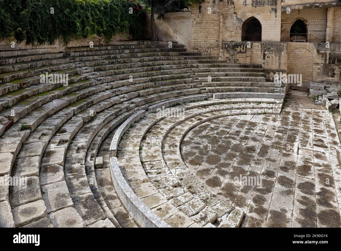 LECCE, ITALY - OCTOBER 14, 2022: View of the Roman Amphitheatre in Sant ...