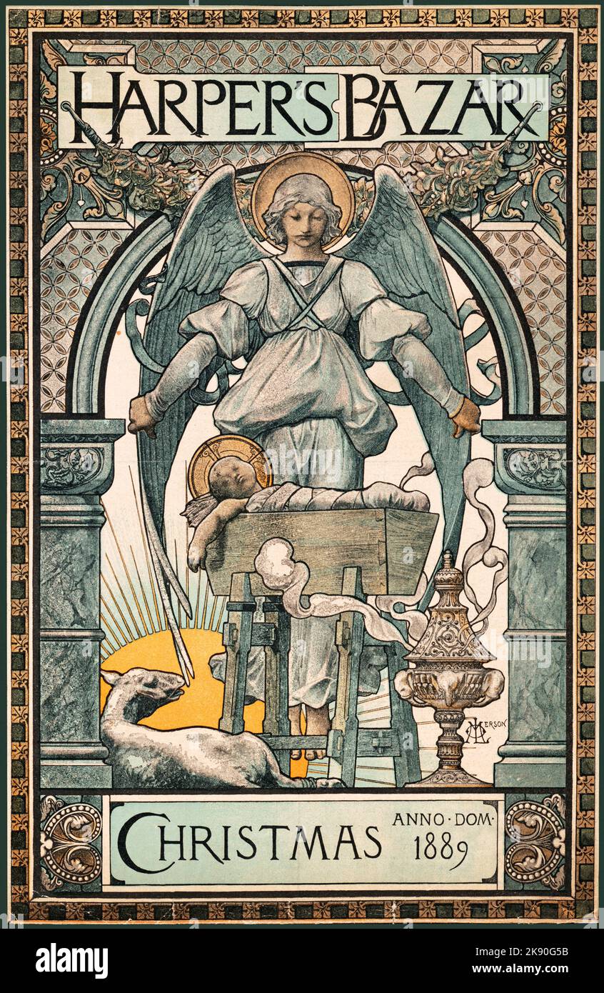 Harper's bazaar, Christmas 1889 - Merson, Luc Olivier, 1846-1920 ...
