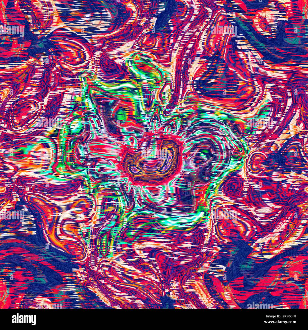 Vibrant pink distortion pattern. Bright colorful kitsch wallpaper for ...