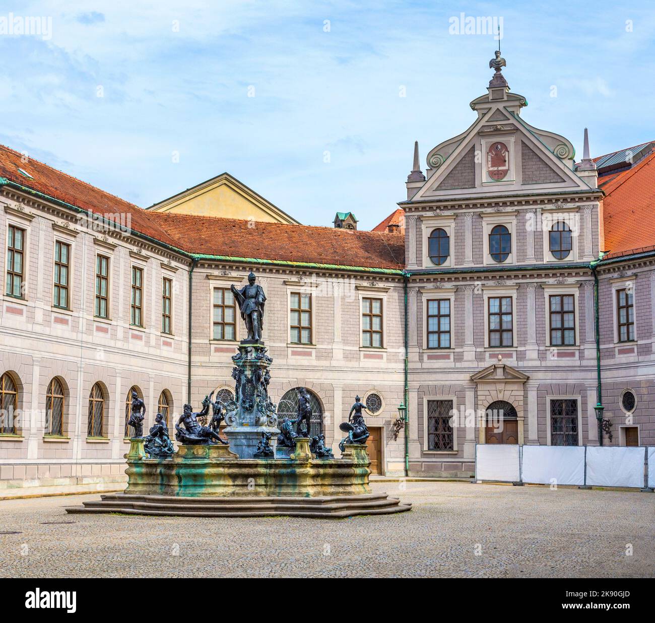 MUNICH, GERMANY - MAY 27, 2016: Historic courtyard inside the Residenz ... MUNICH, GERMANY - MAY 27, 2016: Historic courtyard inside the Residenz ...