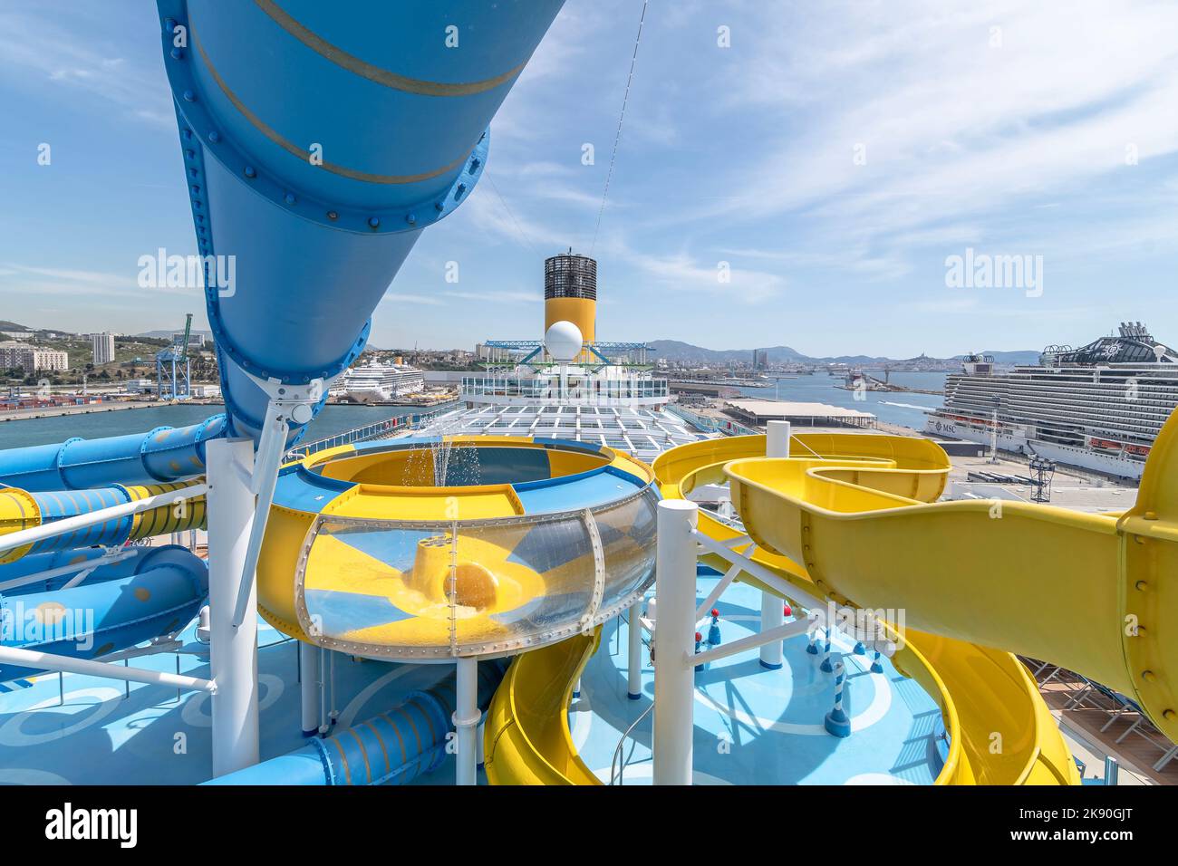 Cruise ship slides hi-res stock photography and images - Alamy