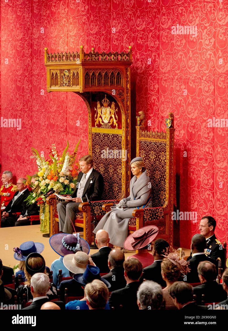 20-09-2022 Troonrede Queen Maxima and King Willem-Alexander during the ...