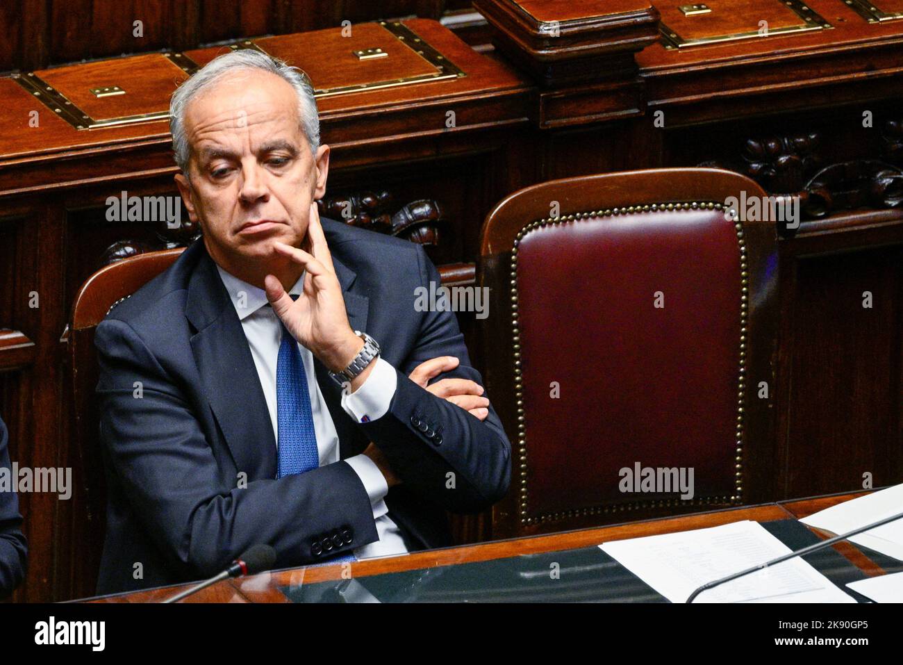 Rome, Italy. October 25, 2022, Matteo Piantedosi Ministro dell'Interno ...