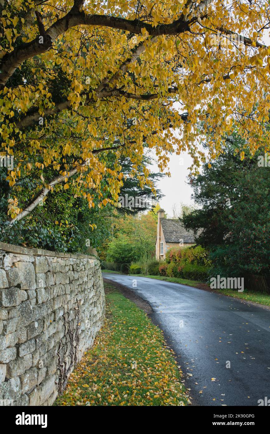 Autumn in Stanway, Cotswolds, Gloucestershire, England Stock Photo - Alamy