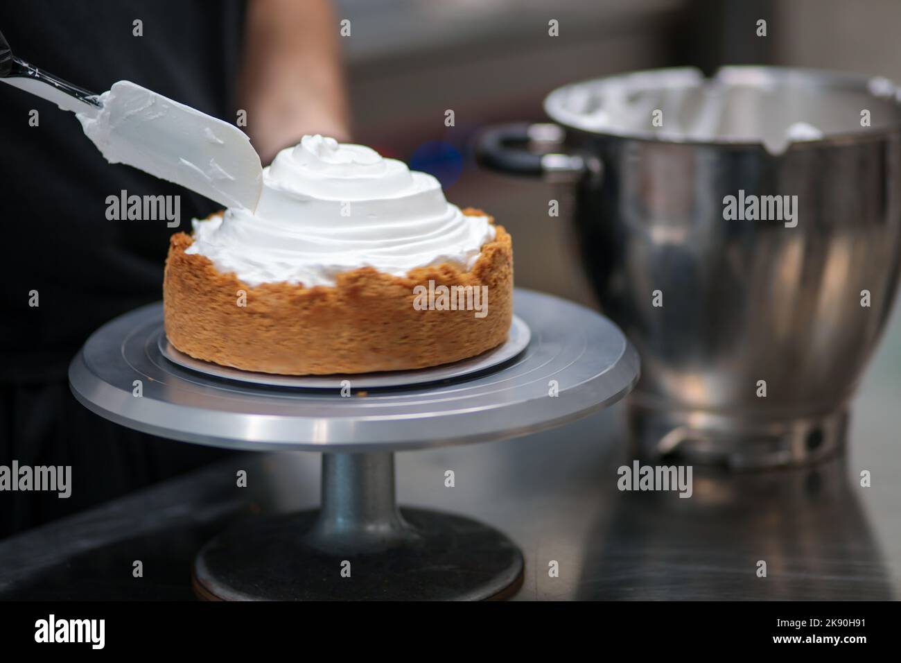 Preparing lemon curd cake hi-res stock photography and images - Alamy