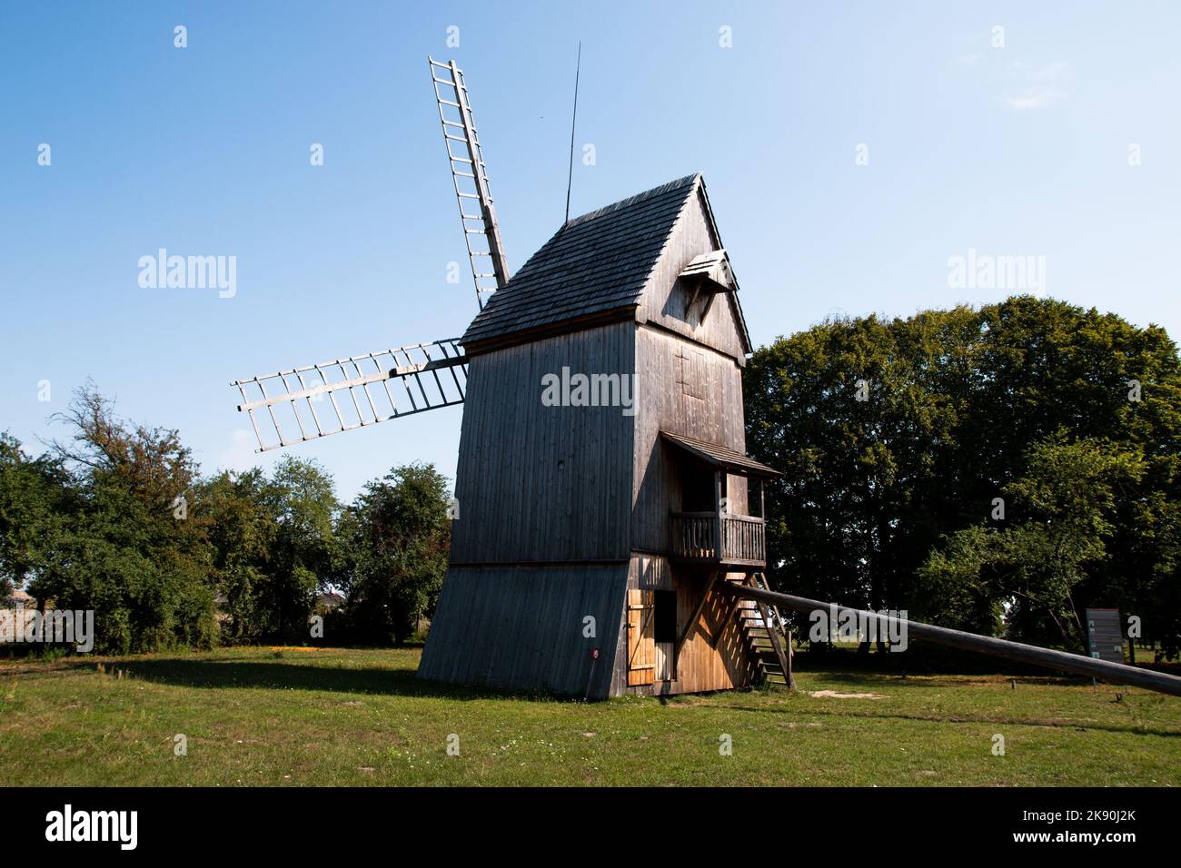 Old wooden windmill in rural hi-res stock photography and images - Alamy