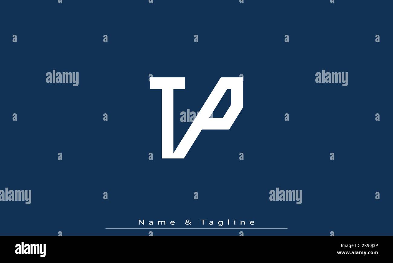 Alphabet letters Initials Monogram logo TP , PT Stock Vector Image ...