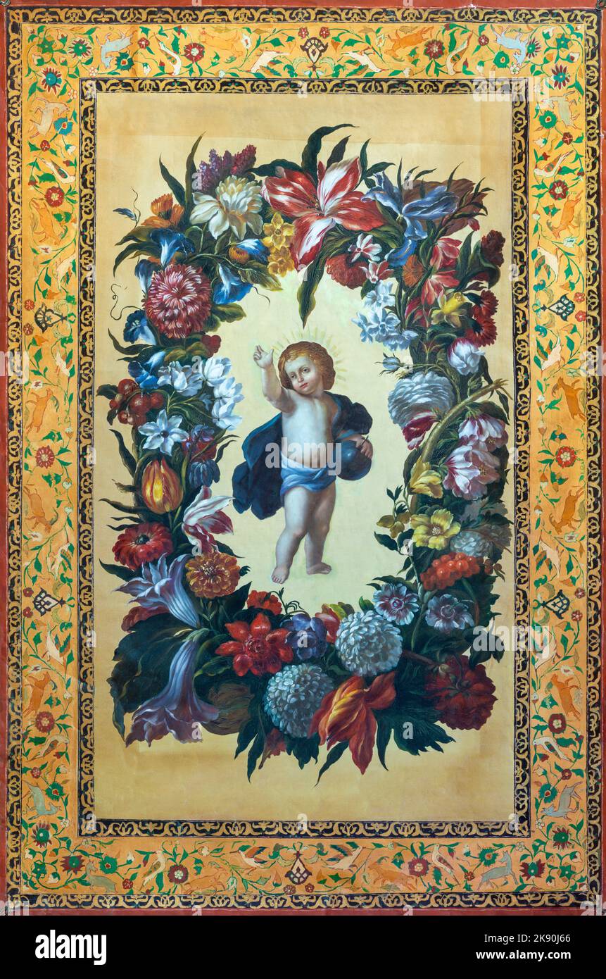 ENTREVES, ITALY - JUNY 12, 2022: The symbolic traditional painting ...