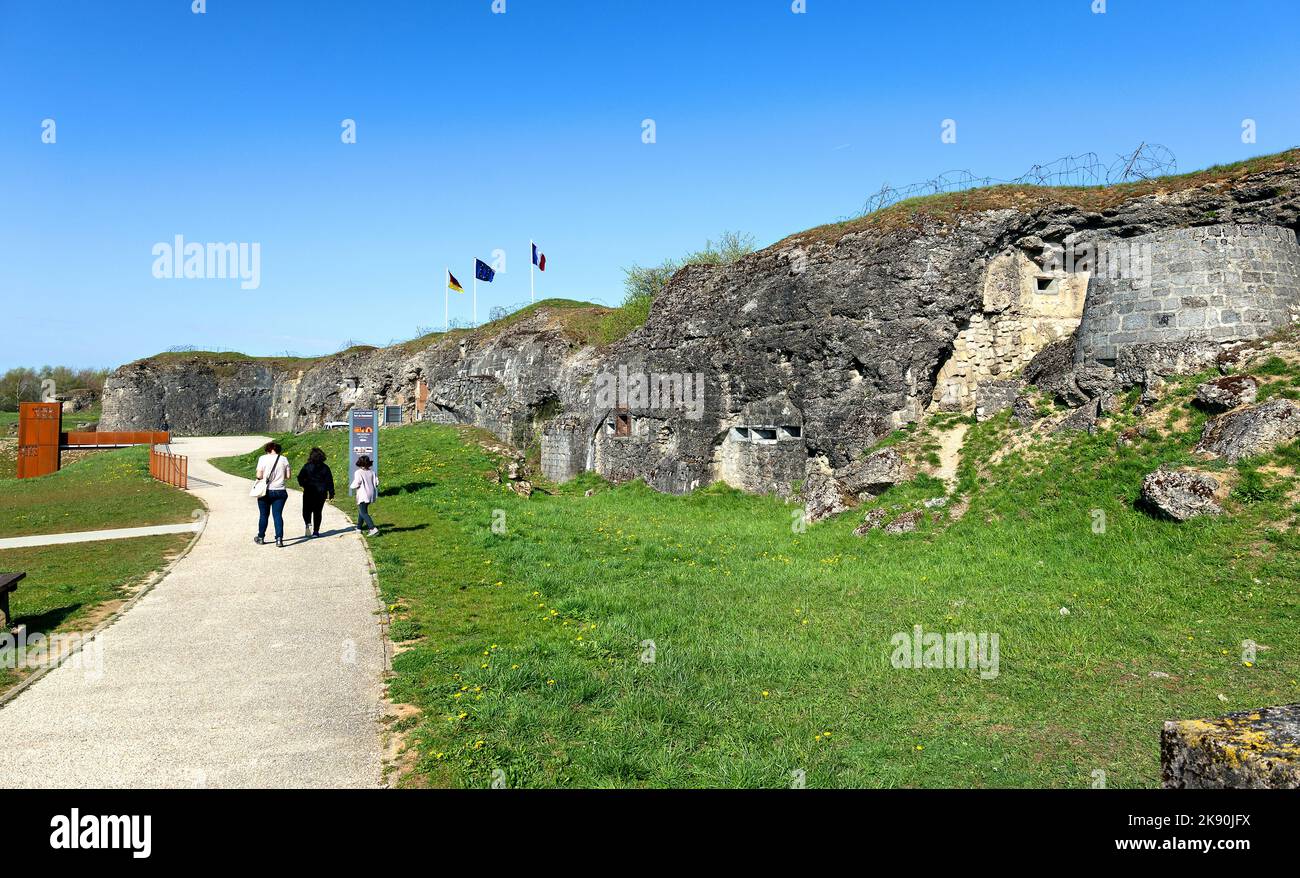 France, Meuse, Douaumont, the military fort of Douaumont Stock Photo ...