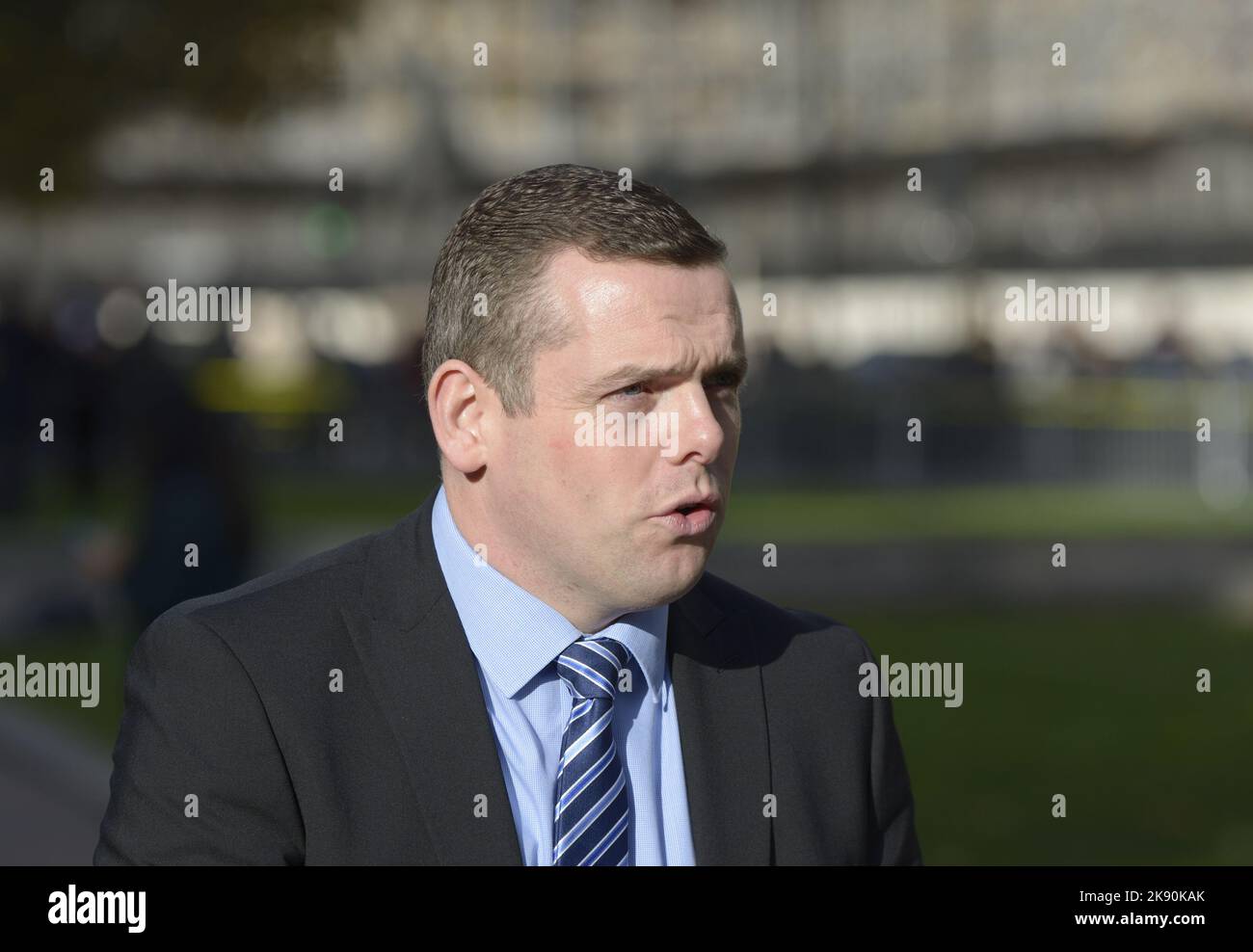 Douglas Ross MP (Con: Moray) leader of the Scottish Conservative Party ...