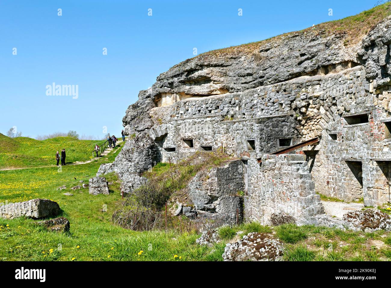 France, Meuse, Douaumont, the military fort of Douaumont Stock Photo ...