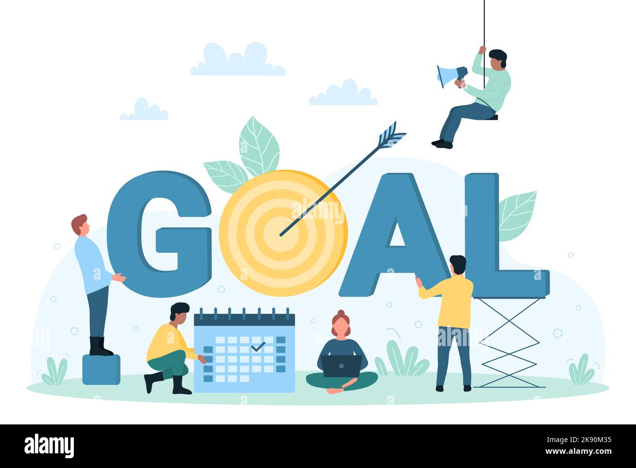 Business goals progress, achievement and success challenge vector ... Business goals progress, achievement and success challenge vector ...