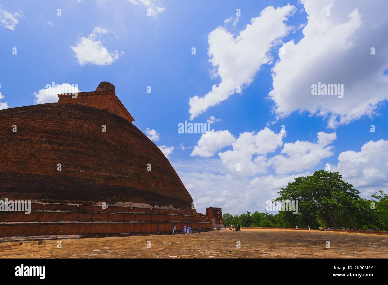 Panoramic view at the Jethawanaramaya Dagaba in Anuradhapura, Sri Lanka ...