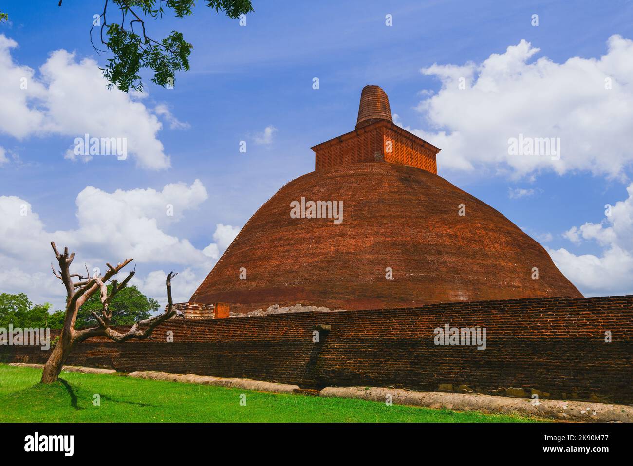 Panoramic view at the Jethawanaramaya Dagaba in Anuradhapura, Sri Lanka ...