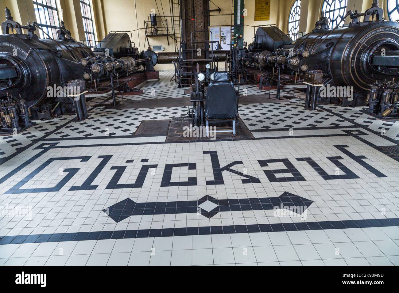 SONDERSHAUSEN, GERMANY - SEP 18, 2016: view to machine building of ...