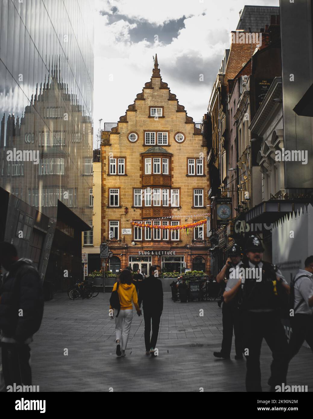 The street life in London he UK Stock Photo - Alamy